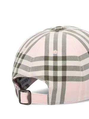 Burberry Checkered Baseball Cap - Multicolor