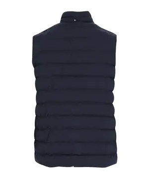 Herno Quilted Down Vest With High Neck - Black