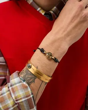 Versace Medusa Cord Bracelet
