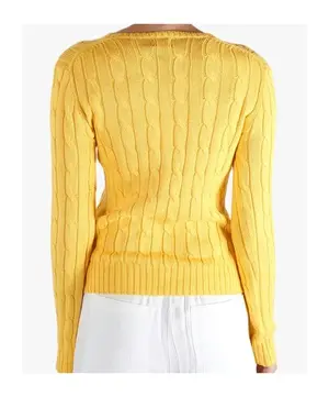 Polo Ralph Lauren Embroidered Pony Crewneck Jumper - Yellow