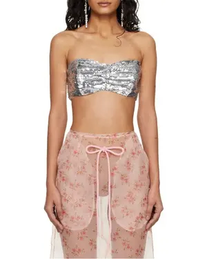 Simone Rocha Sequined Bandeau Top
