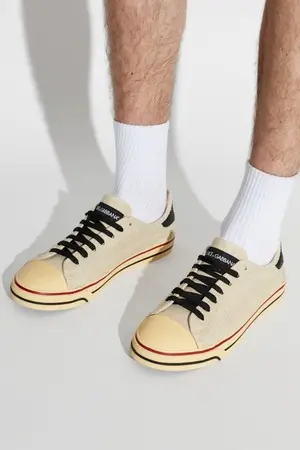 Dolce & Gabbana Round Toe Lace-up Sneakers