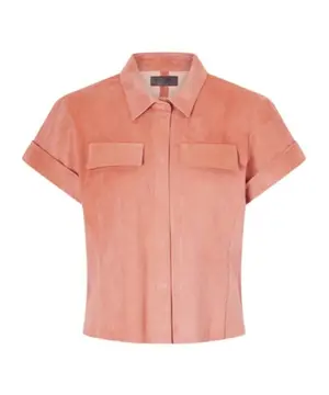 Stouls Suede Shirt - Pink