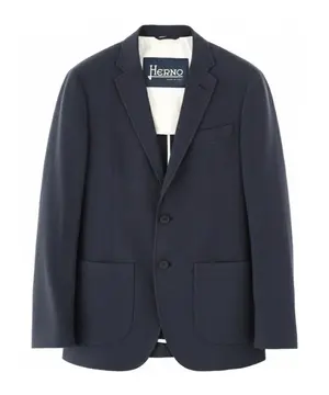 Herno Single Breasted Tailored Jacket - Blue