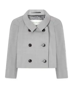 Dries Van Noten Cropped Double-breasted Jacket