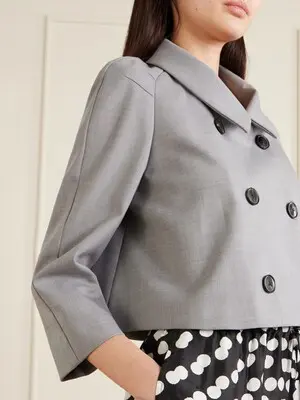 Dries Van Noten Cropped Double-breasted Jacket