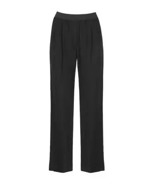 Loulou De Saison Elastic-waist Wide-leg Pants - Black