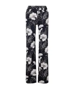 Floral Print Jeans