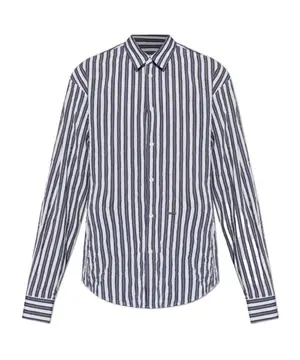 Dsquared2 Crinkled Striped Shirt - Gray