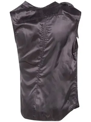 Rick Owens Sleeveless Asymmetrical Draped Top
