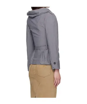 VIVIENNE WESTWOOD Ruched Gingham Blazer