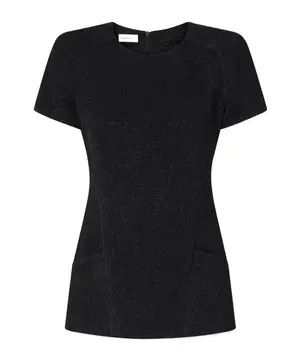 Dries Van Noten Matelassé Floral-jacquard Top