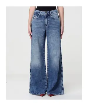 DIESEL® Belt Loop Wide Leg Jeans - Blue