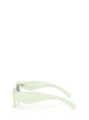 Prada Triangular Logo Butterfly Frame Sunglasses - Gray