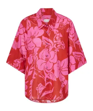 Dries Van Noten Floral-print Cotton-voile Shirt