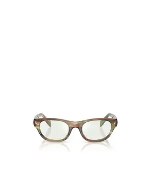 Prada Oval Frame Sunglasses - White