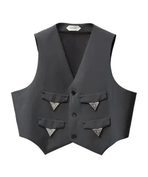 Versace V-neck Button-up Gilet
