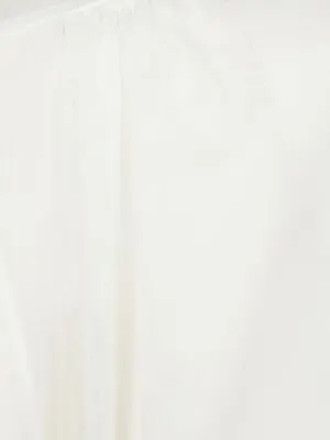 FORTE_FORTE Sleeveless Shirt With Band Collar - White