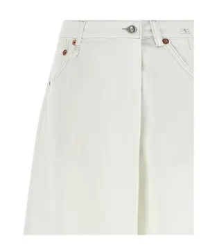 R13 Belt Loop Wide Leg Jeans