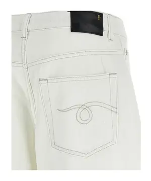 R13 Belt Loop Wide Leg Jeans
