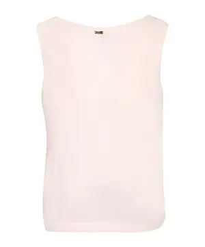 Herno Sleeveless V-neck Top With Silver-tone Hardware - Pink