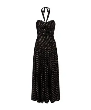 Zimmermann Daylight Halterneck Maxi Dress - Black