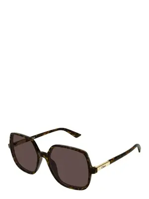 Chloé Eyewear Square Frame Sunglasses - Brown