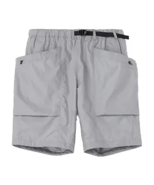 GOLDWIN Rip-stop Belted Shorts - Sleet Gray