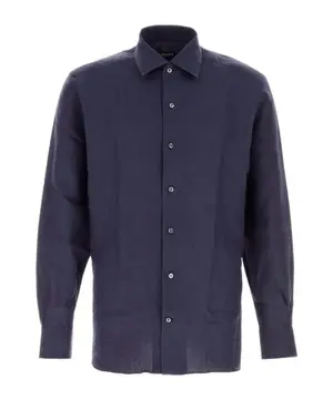 Zegna Long Sleeve Shirt - Blue