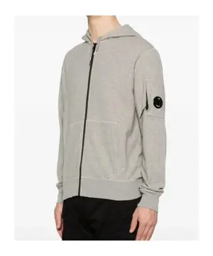 C.P. COMPANY Zip-up Hooded Sweatshirt With Lens Detail