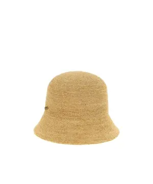 Borsalino Crochet Cloche Hat - Nude