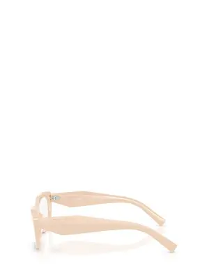 Prada Irregular Frame Eyeglasses - Nude