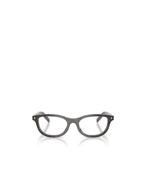 Prada Oval Frame Eyeglasses - Gray