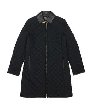 FERRAGAMO Quilted Cotton Jacket With Lapel Detail