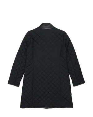 FERRAGAMO Quilted Cotton Jacket With Lapel Detail