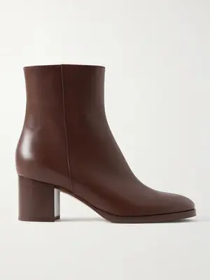 GIANVITO ROSSI Leather Ankle Boots - Brown