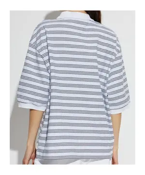 RÓHE Oversized Striped Polo T-shirt