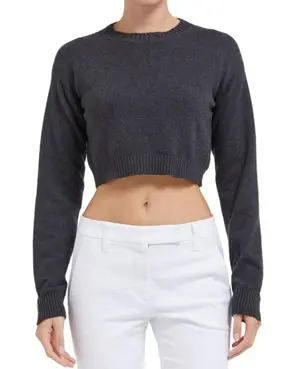 Brunello Cucinelli Long-sleeved Cropped Knitwear