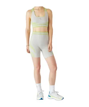 Casablanca Seamless Logo Detail Stretch Shorts - Gray-green