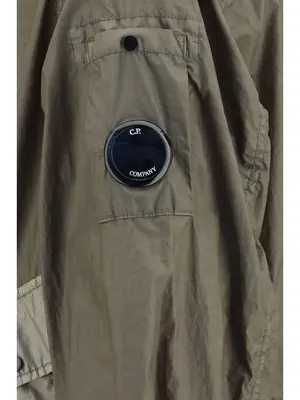 C.P. COMPANY Bi-tm Mixed Lens Bomber Jacket - Green