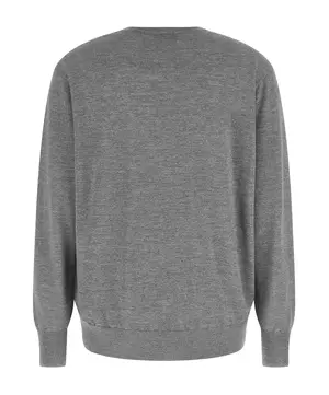 Dries Van Noten Embellished V-neck Sweater - Gray