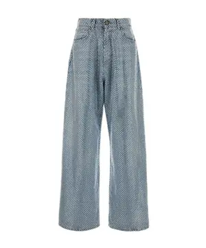 Giuseppe Di Morabito Embellished Wide-leg Jeans