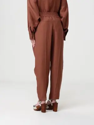 Brunello Cucinelli Elasticated Waistband Trousers With Pleated Details