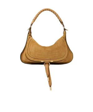 Chloé Marcie Small Suede Shoulder Bag - Brown