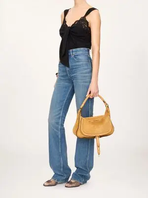 Chloé Marcie Small Suede Shoulder Bag - Brown