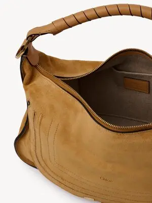 Chloé Marcie Small Suede Shoulder Bag - Brown