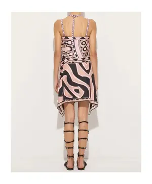Emilio Pucci Printed Silk Asymmetric Top