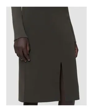 JOSEPH Safir Back-zip Midi Skirt - Palm Leaf