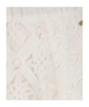 Herno Scalloped Crochet Shorts - White