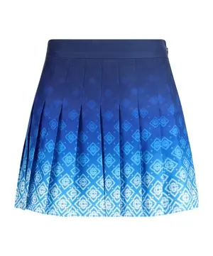 Casablanca Tie-dye Pleated Mini Skirt - Blue